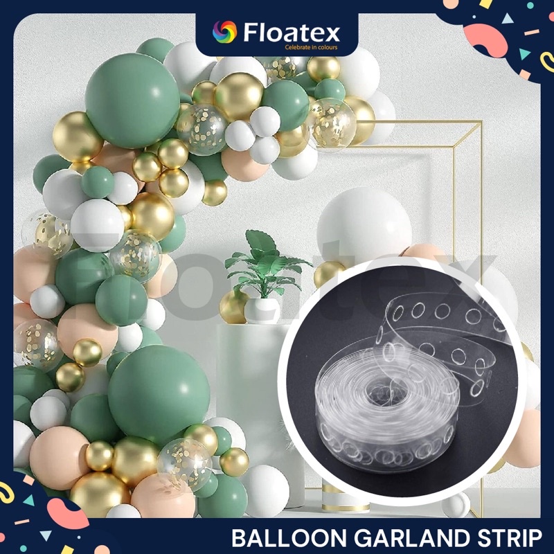 (Ready stock ) 5m Long Double Hole Balloon Chain For Balloon Arch ...