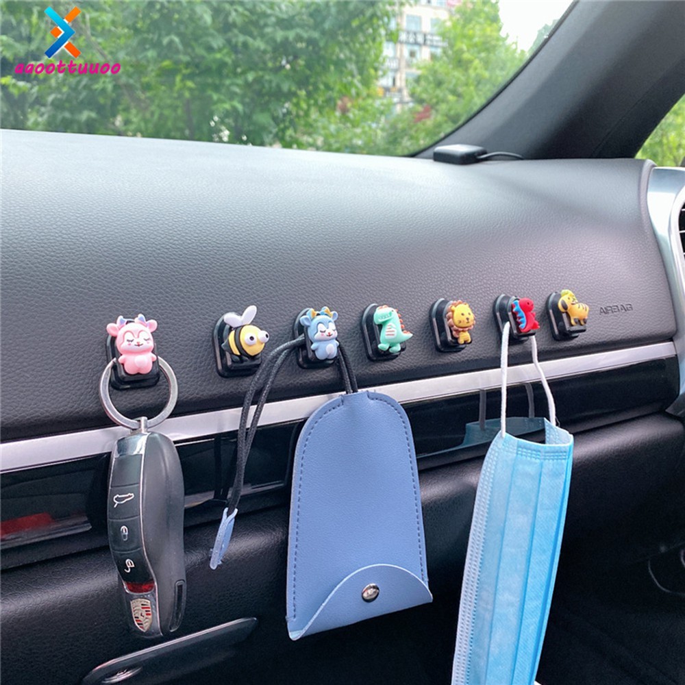 Car Cartoon Mini Hook Multifunctional Chair Back Cute Storage Hooks ...