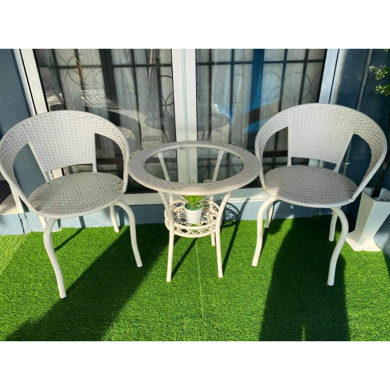 TERMURAH READY STOK SET KERUSI TAMAN SANTAI REST CHAIR MEJA KACAI 3in1 ...