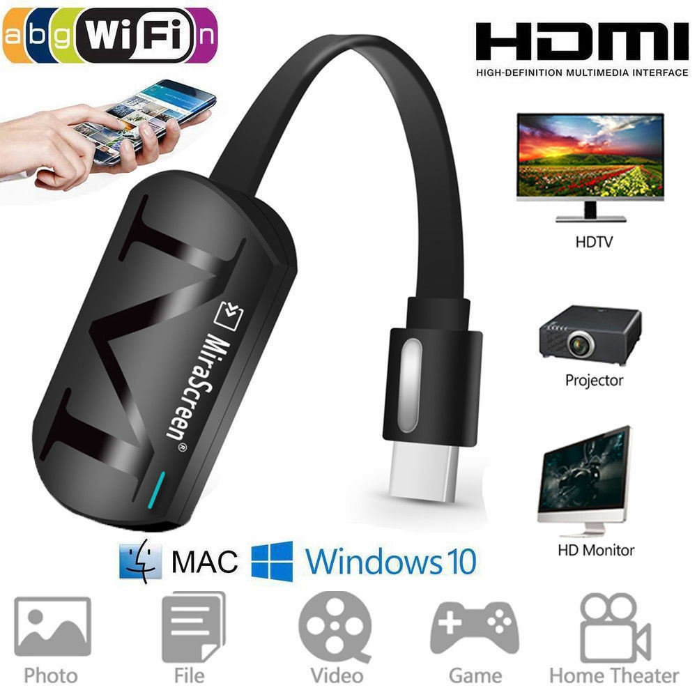 Mirascreen G4 2.4G 5G 4K Wireless HDMI Dongle TV stick Miracast Airplay ...