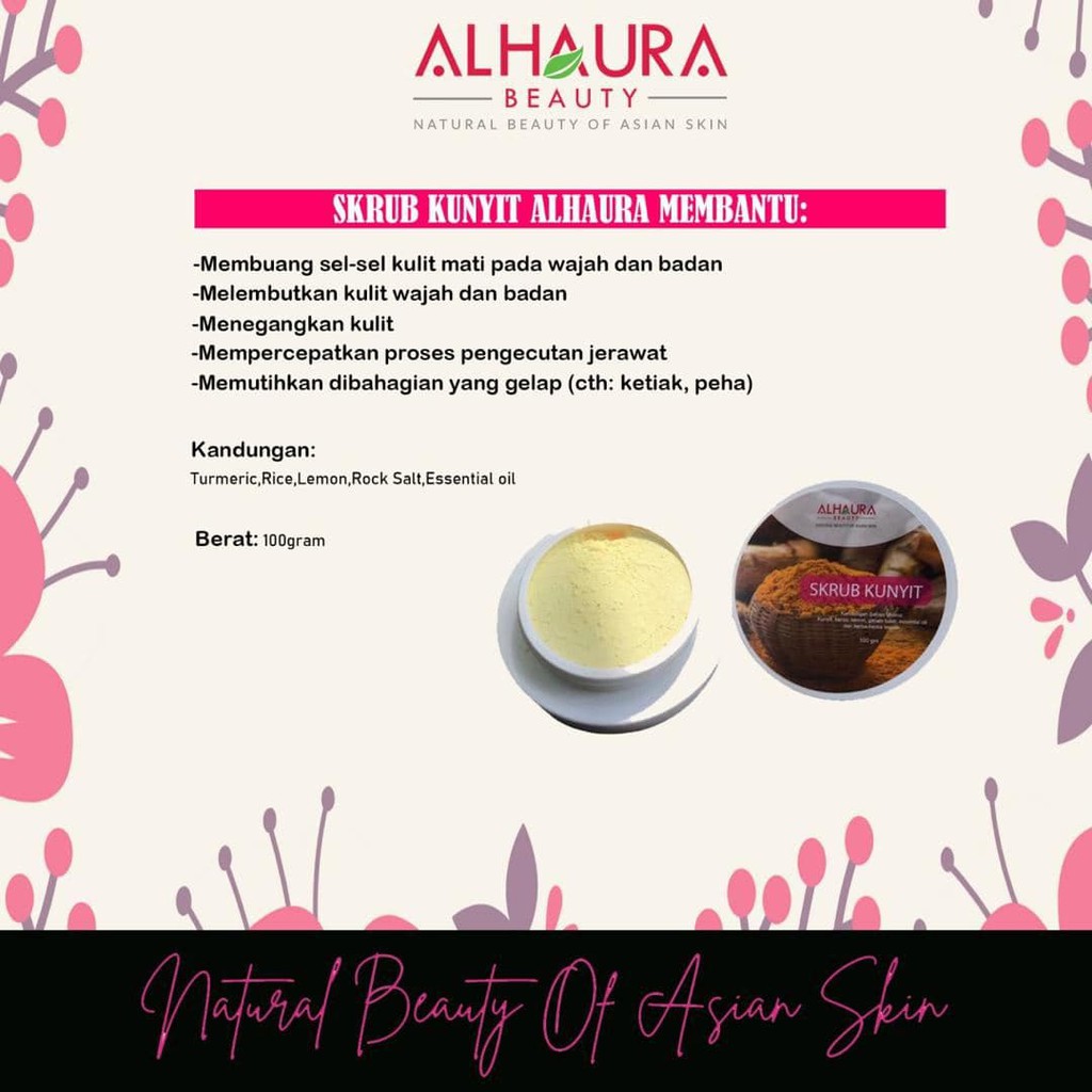 ALHAURA BEAUTY + 🎁/KRIM MUKA / SABUN MUKA ALHAURA/SKRUB KUNYIT/ minyak ...