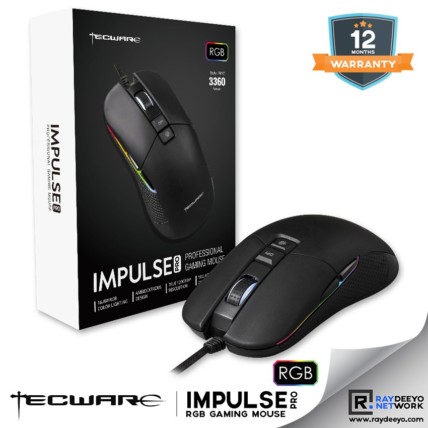 Tecware IMPULSE PRO RGB Gaming Mouse [Professional Gaming Mouse ...