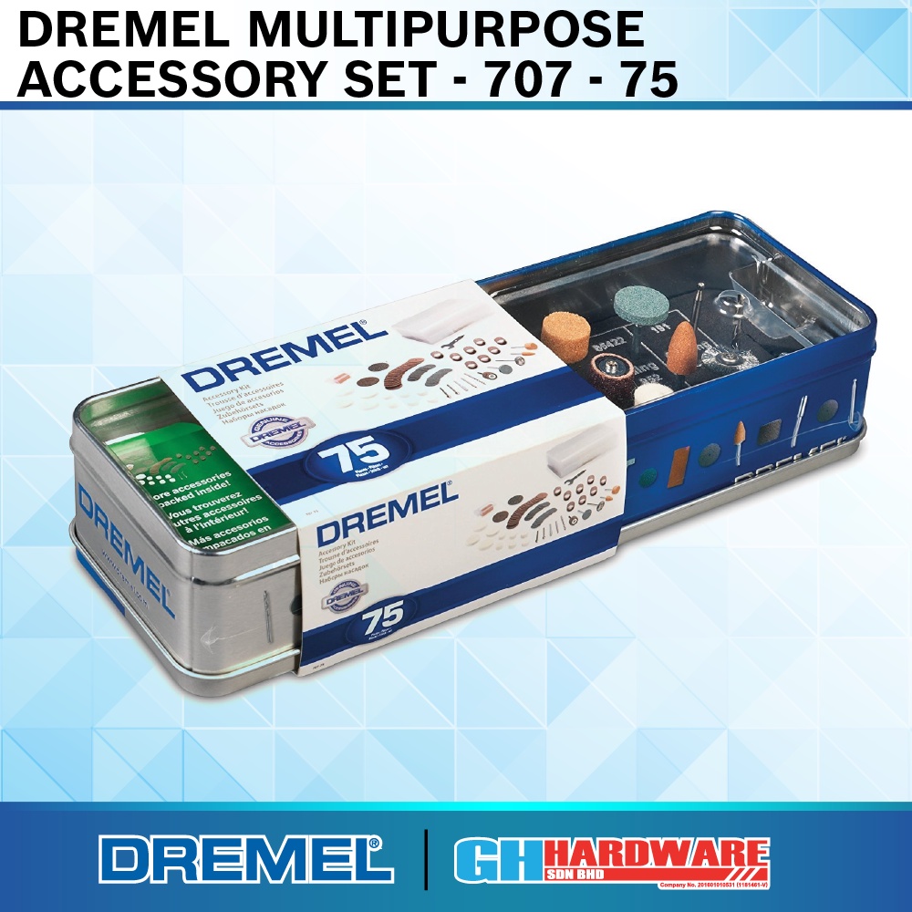 [ GH HARDWARE ] DREMEL Multipurpose Accessory Set ( 707-75 ) | Shopee ...
