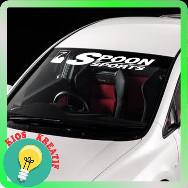 New sticker spoon sports Glass sticker Car sticker honda spoon sports ...