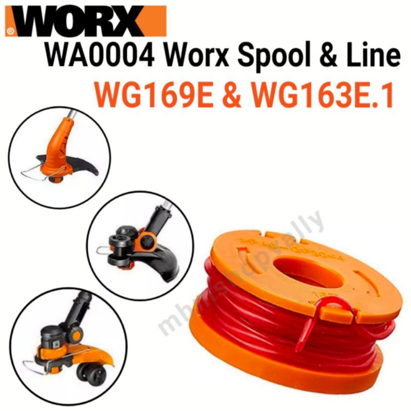 WORX WA0004 Replacement 10-Foot Grass Trimmer/Edger Spool Line WG163E.1 ...