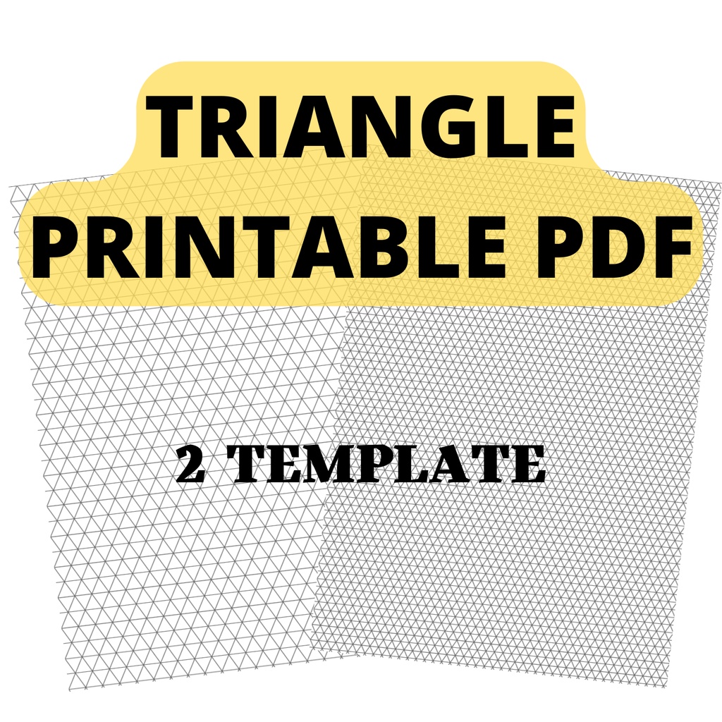 [PDF] Triangle paper printable | Portrait and Landscape | Shopee Malaysia