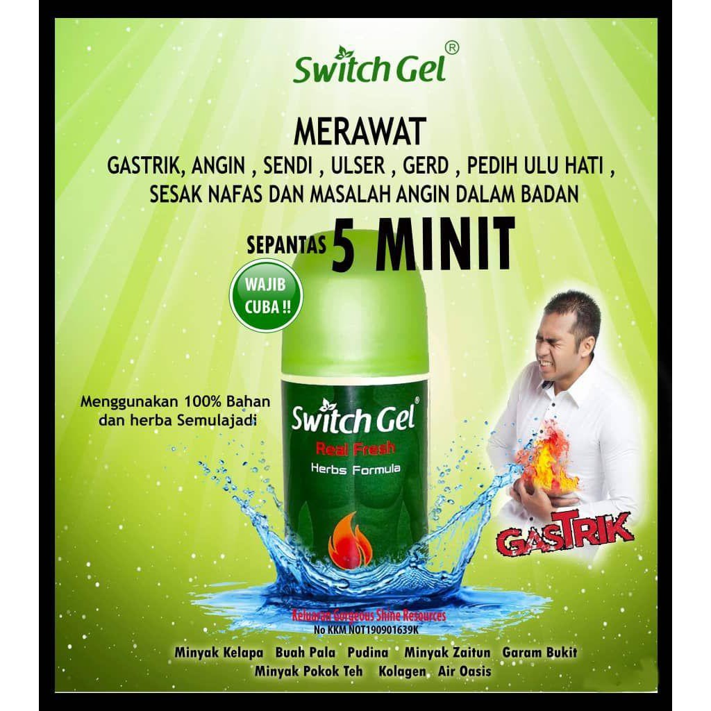 [PROMO PKP] GEL BUANG ANGIN UBAT GASTRIK PEDIH ULU HATI KEMBUNG PERUT ...