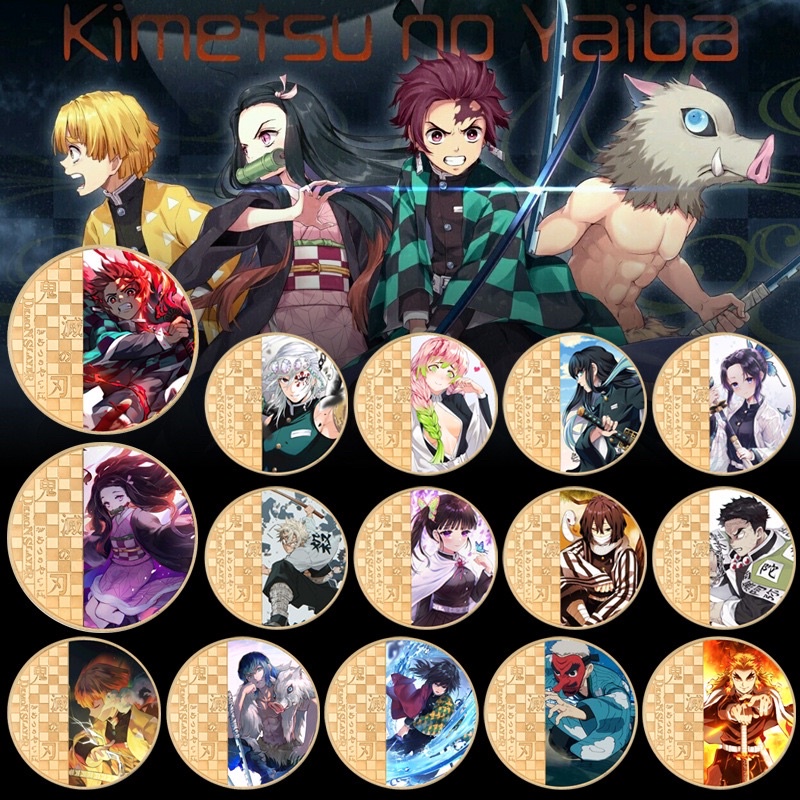 🔥READY STOCK🔥DEMON SLAYER GOLD COIN💖‼️鬼灭之刃金币‼️精美纪念币 Gold Coin | Shopee ...
