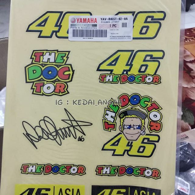 Sticker 46 Rossi Original | Shopee Malaysia