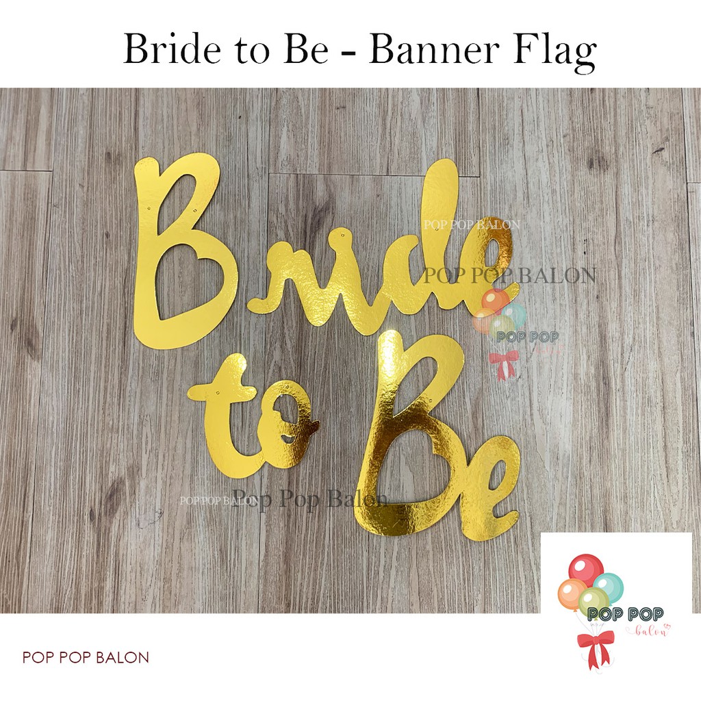 Satin Laser Cut Bridal Shower Banner – Bride to Be | Shopee Malaysia