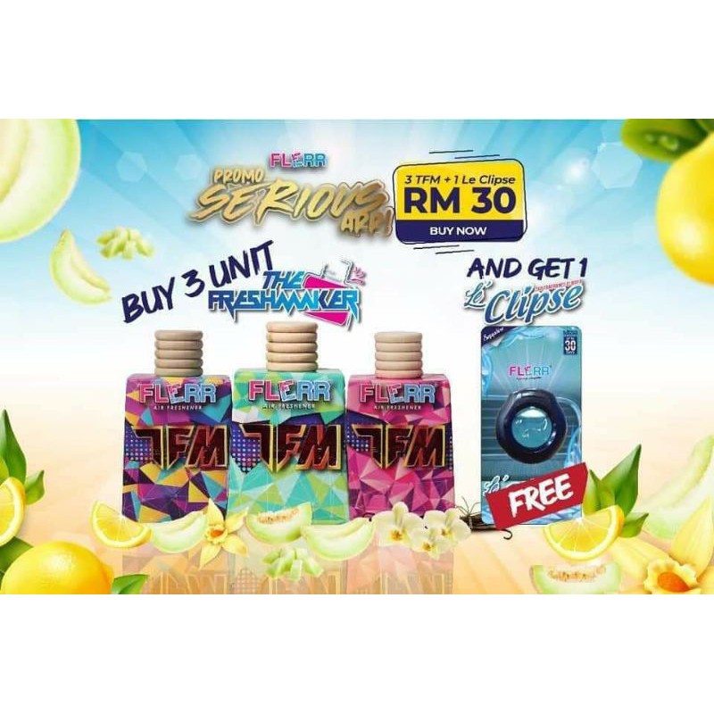 🌸FLERR THE FRESHMAKER MULTI USE CAR PERFUME, HOME🌸 🎁FREE GIFT FLERR LE ...