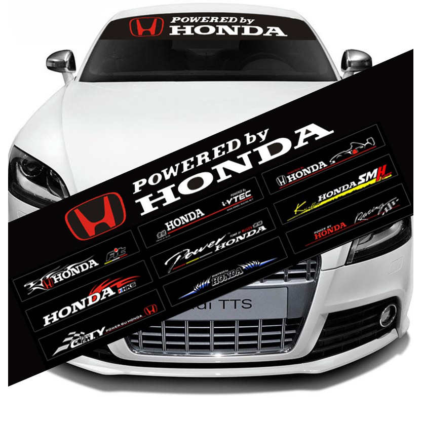 130x21cm Modified Mugen Power JS Racing Reflective Vinyl Car Front Rear ...