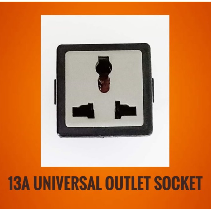 [READY STOCK] UNIVERSAL OUTLET SOCKET PANEL CHASSIS MOUNT AC10A 250V ...