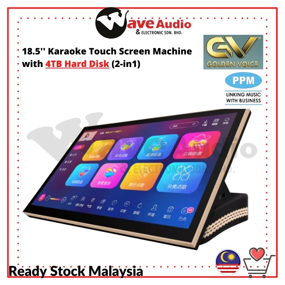 Golden Voice Karaoke Player (𝗨𝗽𝗴𝗿𝗮𝗱𝗲𝗱 𝟰𝗧𝗕) Karaoke System 🔥全网最低🔥 (Chinese & English Song中英歌库) 点歌 ...