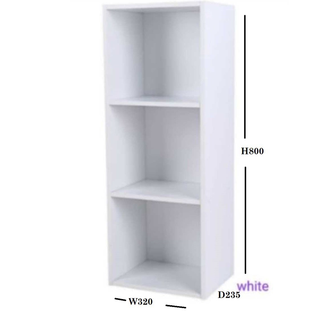 (READY STOCK)3 Tier Wooden Multipurpose Rack Book Shelf Rak Buku ...