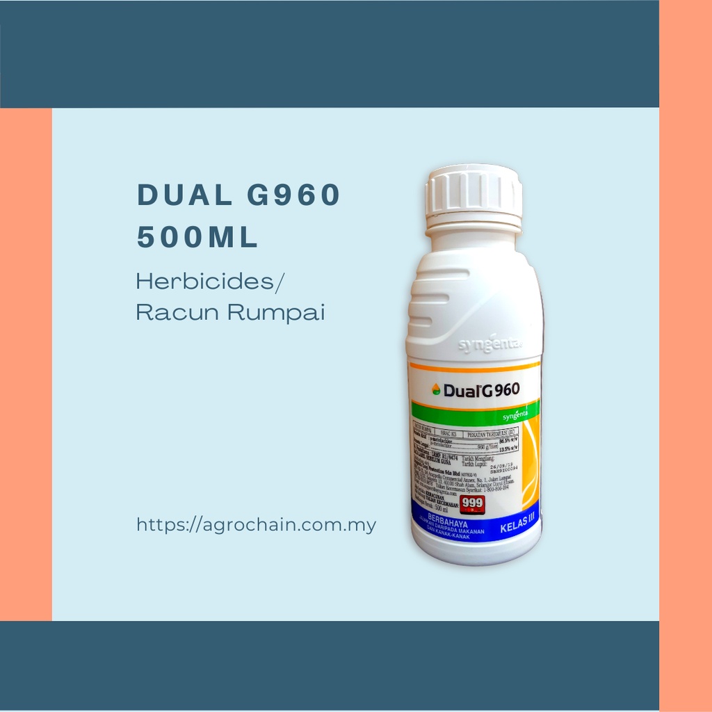 SYNGENTA - DUAL G960 - 500ML (RACUN RUMPAI/除草剂/HERBICIDES) mengawal ...