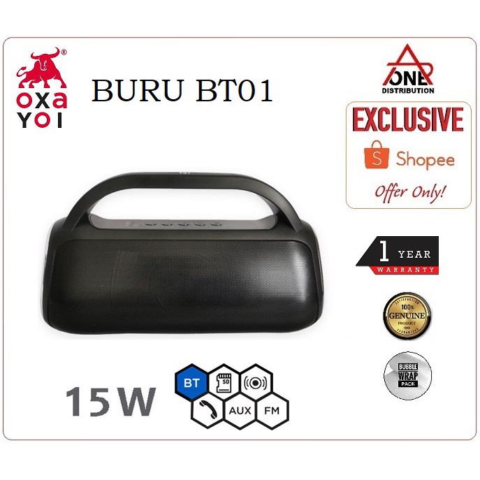 Oxa Yoi Bluetooth Speaker Buru BT01 (100% Original Oxa Yoi) | Shopee Malaysia