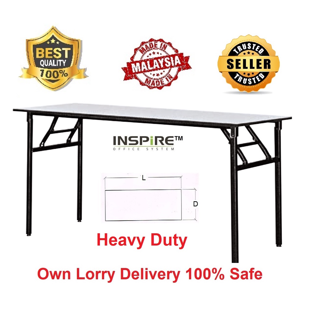 L1200 x D600(mm) Rectangular Banquet Folding/Foldable Table (32mm ...