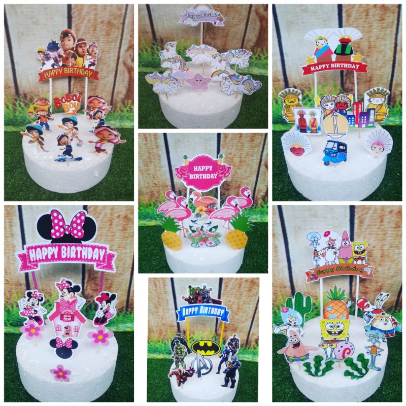 Cake topper, cake topper, cake topper, cake topper | Shopee Malaysia