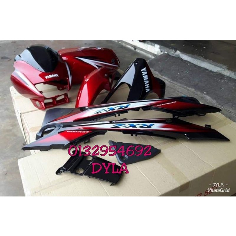 COVERSET RXZ HITAM OREN, HITAM SKALA, MAROON SKALA,BIRU SKALA | Shopee ...