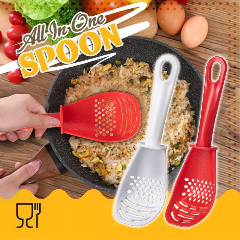 Multifunctional Cooking Spoon Colander Baby Food Supplement Mashed ...