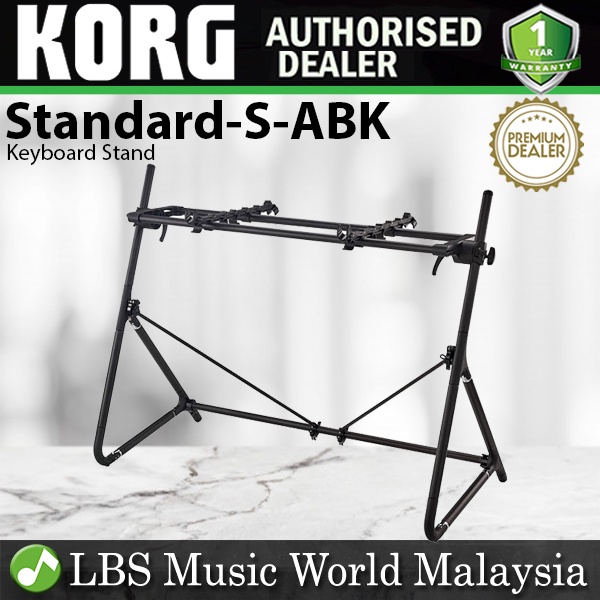 Korg Standard-S-ABK Sequenz Lightweight Durable Small Keyboard Stand for 61 Key (Standard S ABK ...