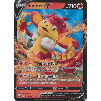 Pokemon TCG Card - Simisear V - 027/172 - Ultra Rare | Shopee Malaysia