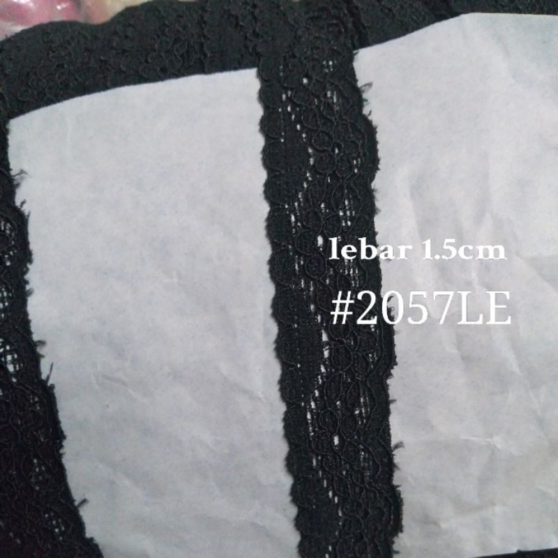 (1 meter) Renda Elastik Soft Elastic Lace Langsir Dress Lingerie ...