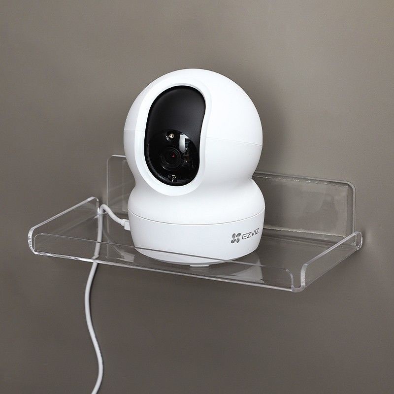[MY STOCK]Transparent Acrylic CCTV Camera Mount No Drill Wall Bracket ...