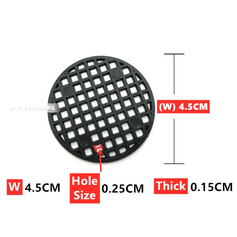 FY Flower Pot Hole Cover Drainage Hole Mesh Pad Round Bonsai Ceramic ...
