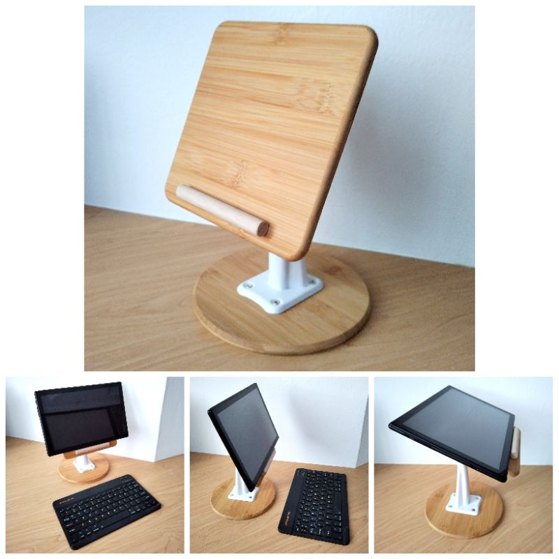 Simple Bamboo Wooden Phone Stand Tablet Stand iPad Stand Holder ...