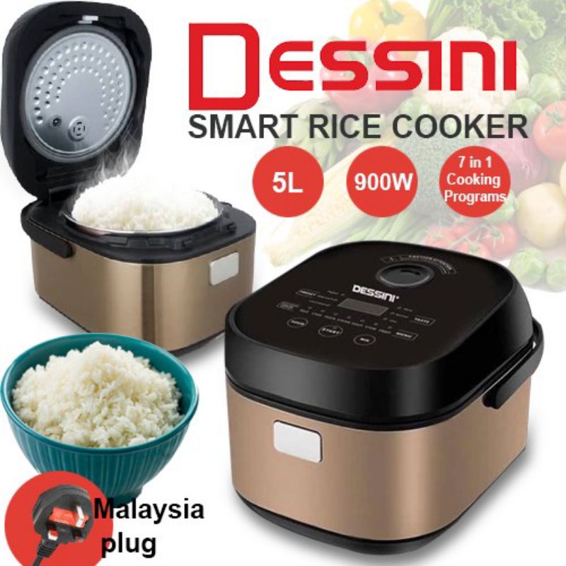 Dessini Smart Rice Cooker 5L / Periuk Nasi 5L | Shopee Malaysia