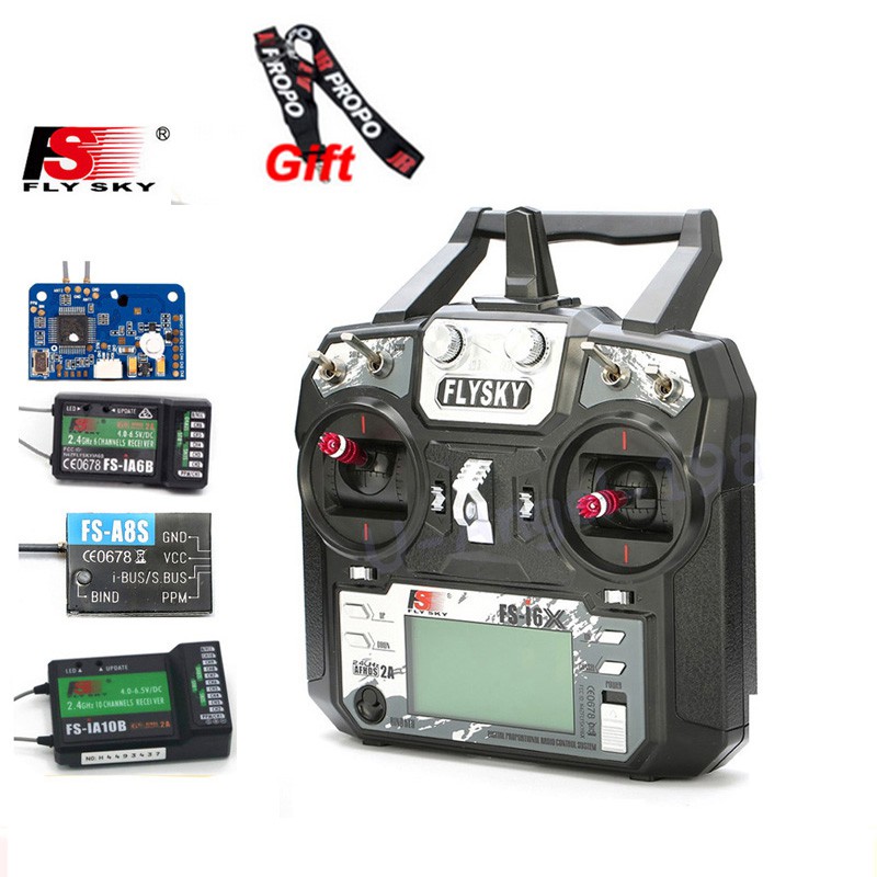 Flysky FS-i6X 10CH RC Transmitter With FS-iA6B FS-iA10B FS-X6B FS-A8S ...