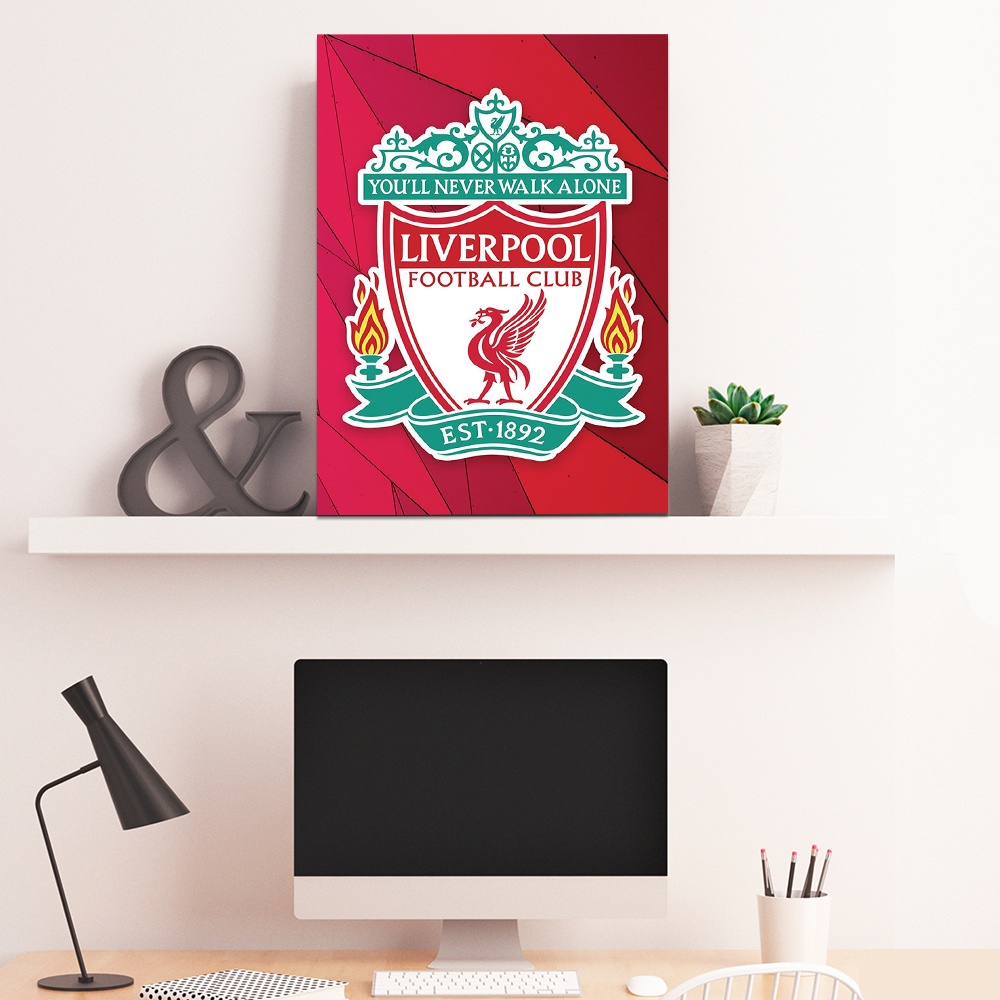 Liverpool New Stock Frame Poster Bola LFC YNWA The Champions Wall This ...