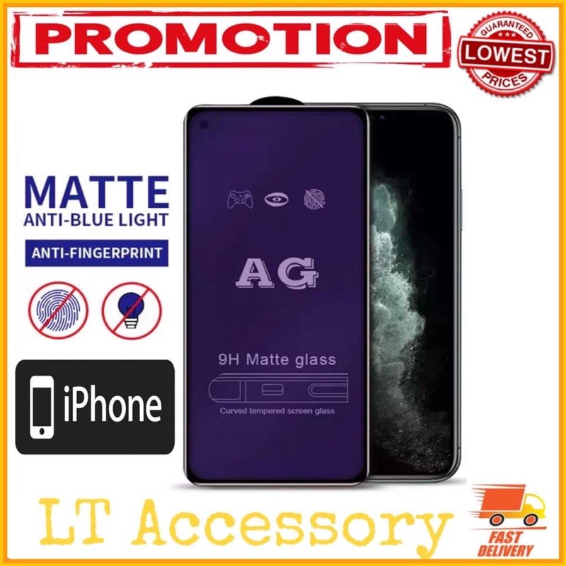 🔥Anti Blue Matte Tempered Glass For IPhone🔥FOR IPhone 6/7/8 XR XsMax 6/7/8plus 11/12/13/14pro ...