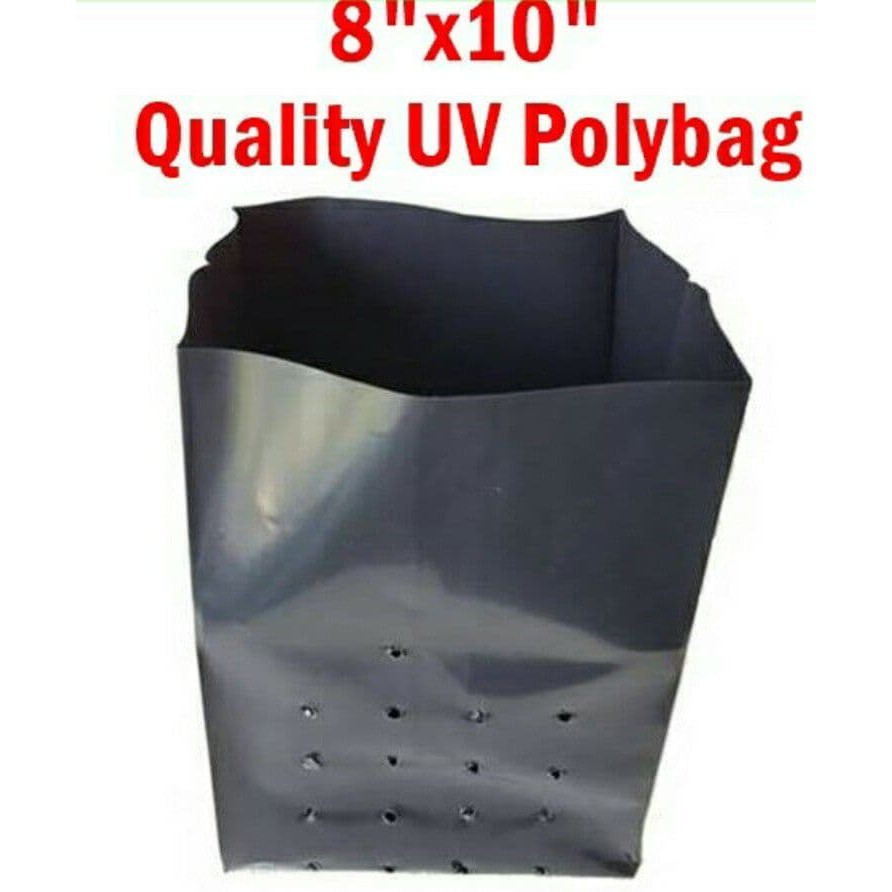 Polybag 8" x 10" Hitam UV 2% (300gm = 19pcs) | Shopee Malaysia