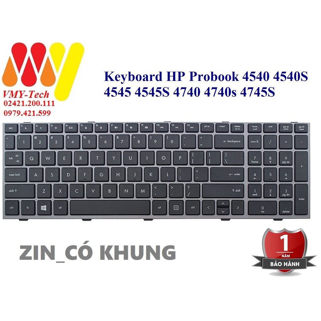 Hp Probook 4540 4540S 4545 4545S 4745S laptop keyboard | Shopee Malaysia