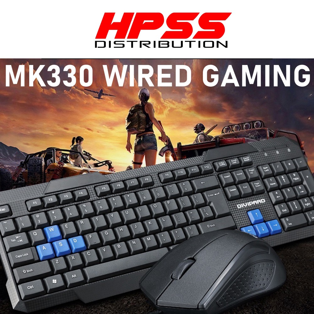 DIVI MK330 Keyboard Mouse Combo Divipard Keyboard and USB Mouse MK330 ...