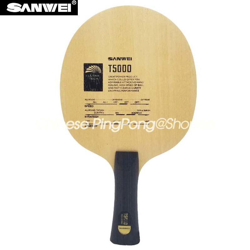 Original SANWEI T5000 CARBON Table Tennis Racket (5+2 Carbon) | Shopee Malaysia