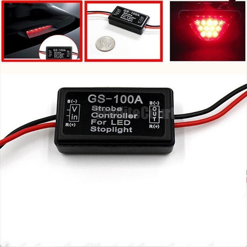 [🇲🇾] 1pc Vehicle Car GS-100A LED Brake Stop Light Strobe Flash Module Controller Box | Shopee ...