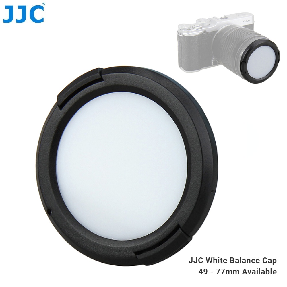 JJC 2-in-1 White Balance Lens Cap 49-77mm, White Balance Correction ...