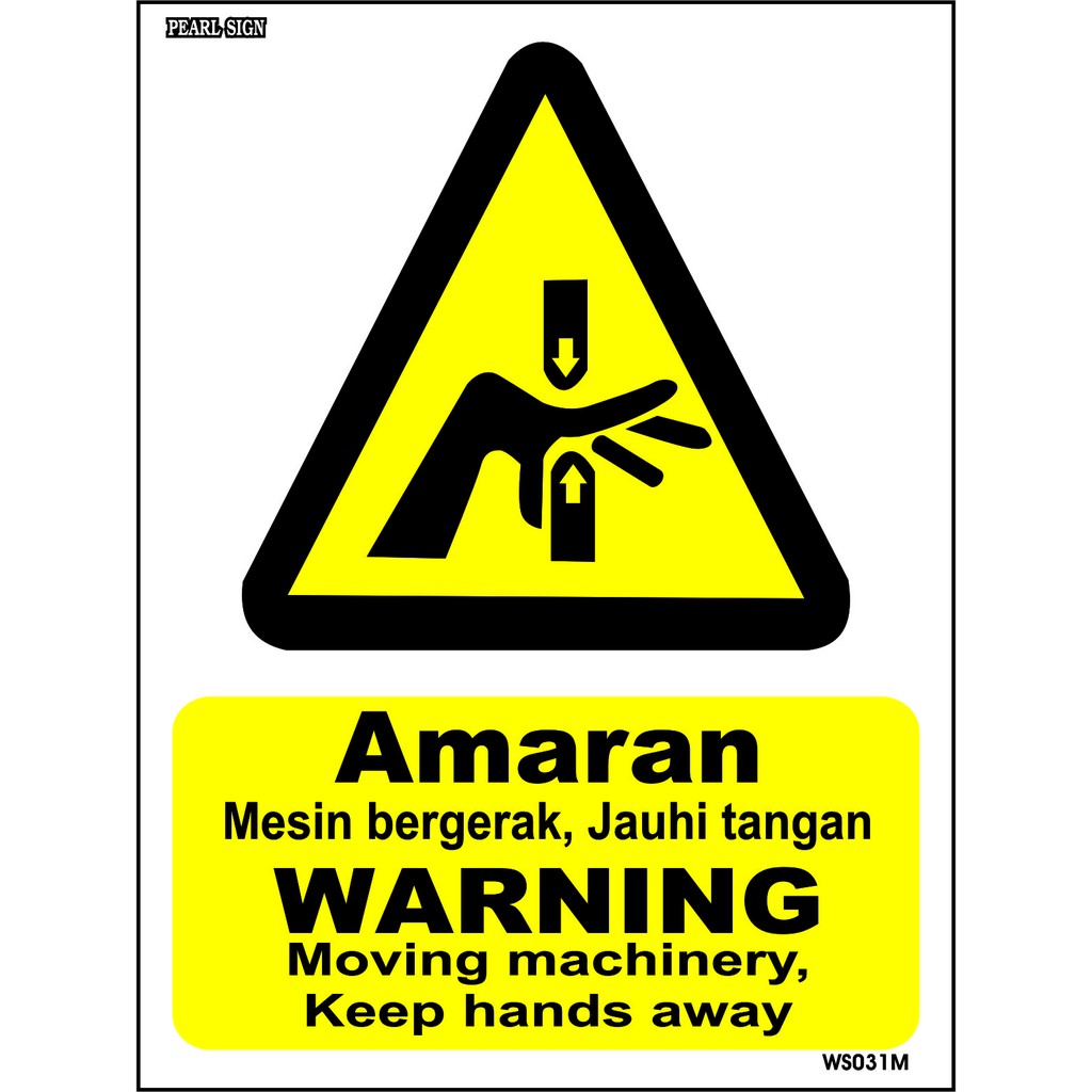 DOSH/JKKP STANDARD WARNING SIGN 100 X 300MM, 300X400MM, 400X600MM ...