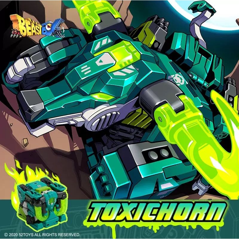 52TOYS BEASTBOX BB-27 TOXICHORN THE BULL MEGABOX TRANSFORMER CUBE TOY ...