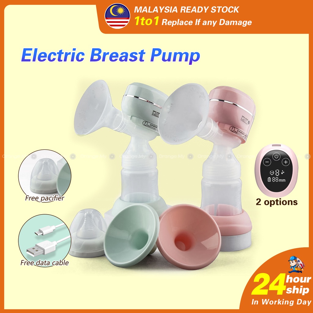 Rechargeable Electric Breast Pump 9Modes Double Pump Breastfeeding ...