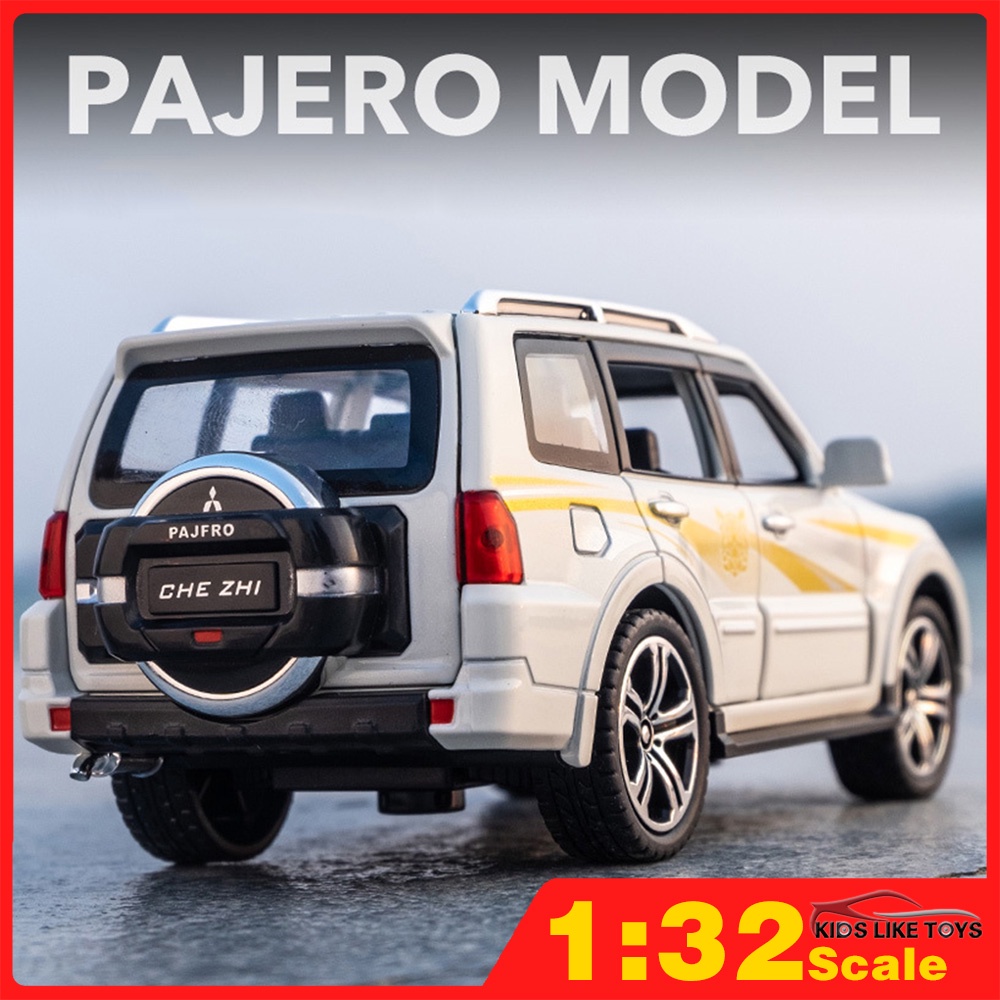 KLT 1:32 Mitsubishi Pajero Diecast Model Car Alloy Cars Toys Collection ...