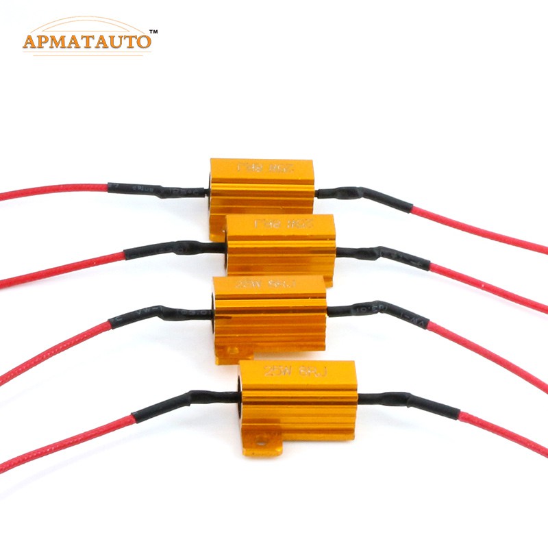 4pc 25W Turn Signal Light DRL Load Resistor Fix Error fast Flash T20 ...