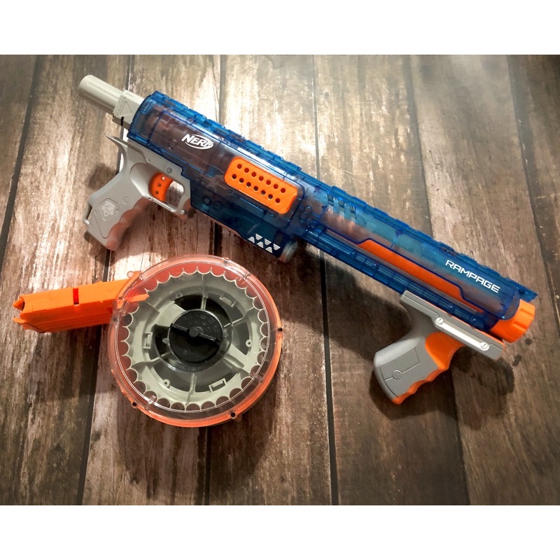 (serious) Nerf USED Elite Rampage/Raider pump action style foam blaster USED | Shopee Malaysia