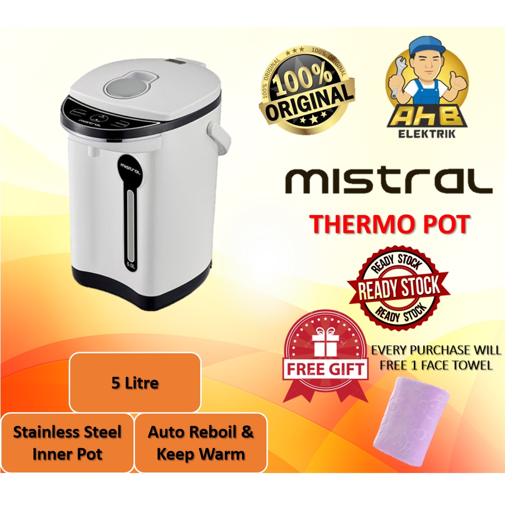 Mistral 5L Thermo Pot MAP506 Water Dispenser Thermos | Shopee Malaysia