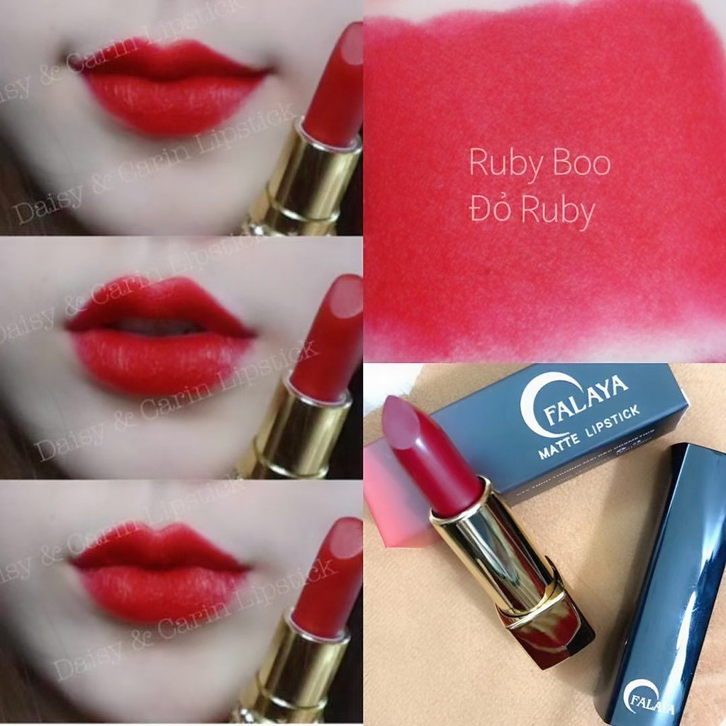RUBI (GENUINE Standard PRODUCT) FALAYA matte lipstick ruby red, standard color, long lasting ...