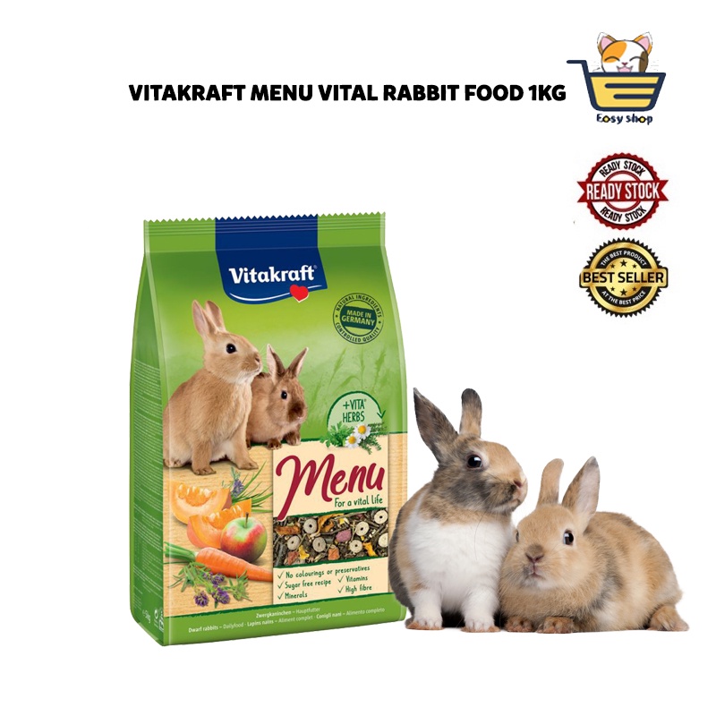 Vitakraft Menu Vital Rabbit Food 1kg Rabbit Food Rabbit Pellet Rabbit ...